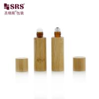 China 5ml Eco‑friendly Bamboo Shell Glass Roll‑on Bottle With Steel Roller Ball for sale