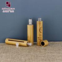 China Natural Organic 10ml Bamboo Outer Shell Roll‑on Bottle Glass Inner Vial Stainless Steel Roller Ball Refillable Aromatherapy Oil Cosmetic Empty Bottle for sale