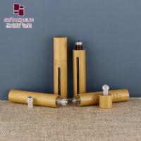 China Natural Organic 10ml Bamboo Outer Shell Roll‑on Bottle Glass Inner Vial Stainless Steel Roller Ball Refillable Aromatherapy Oil Cosmetic Empty Bottle for sale