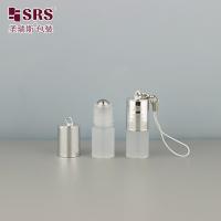 China Custom PCR Plastic Roll on Bottle With Lanyard 2ml Refillable Empty Roller Bottle for Skincare Oil for sale