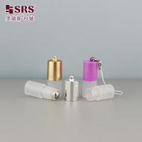 China Custom PCR Plastic Roll on Bottle With Lanyard 2ml Refillable Empty Roller Bottle for Skincare Oil for sale