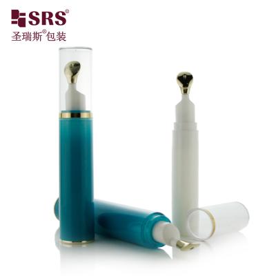 China Double Layer PP AS Airless Eye Cream Bottle Press Discharge Design Reduce Residue Custom Color and Printing for sale