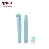 China Custom PCR Plastic Roll On Bottle With Lanyard Hook for Eye Serum Refreshing Liquid Packaging for sale