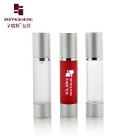 China Recyclable AS Airless Cosmetic Bottle With Lotion Spray Pump Custom Color And Logo Printing for sale