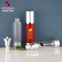 China Recyclable AS Airless Cosmetic Bottle With Lotion Spray Pump Custom Color And Logo Printing for sale