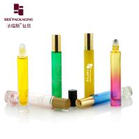 China Multi‑size 5/10/15ml Cylindrical Glass Roll‑on Bottle Refillable Empty Glass Roller Vial For Massage Oil Fragrance OEM Available for sale
