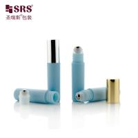 China Premium Aluminum Cap PP PCR Roll On Bottle 5ml Leak Proof Cosmetic Roller Bottle For Eye Serum for sale