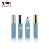 China Premium Aluminum Cap PP PCR Roll On Bottle 5ml Leak Proof Cosmetic Roller Bottle For Eye Serum for sale