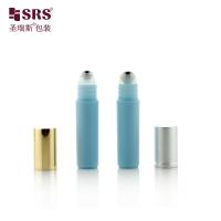 China Premium Aluminum Cap PP PCR Roll On Bottle 5ml Leak Proof Cosmetic Roller Bottle For Eye Serum for sale