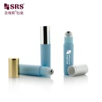 China Premium Aluminum Cap PP PCR Roll On Bottle 5ml Leak Proof Cosmetic Roller Bottle For Eye Serum for sale