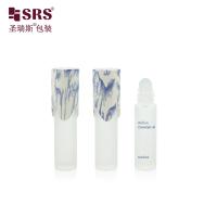 China BLPY 10ML Empty Customized Color Glass Roller Bottle With Water-transfer Printing Cap for sale