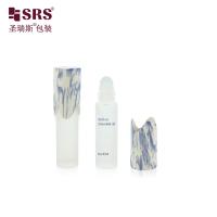 China BLPY 10ML Empty Customized Color Glass Roller Bottle With Water-transfer Printing Cap for sale