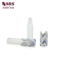 China BLPY 10ML Empty Customized Color Glass Roller Bottle With Water-transfer Printing Cap for sale