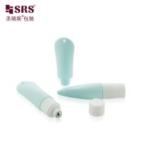 China KG2 20ML Oblate Shape Empty Customized Roller Ball Bottle With Switch Collar With Printed Logo for sale