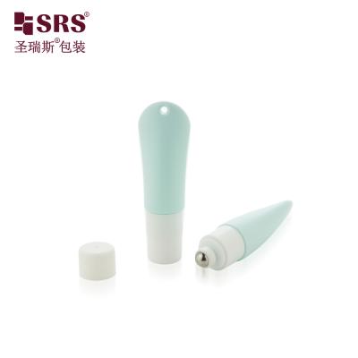 China KG2 20ML Oblate Shape Empty Customized Roller Ball Bottle With Switch Collar With Printed Logo for sale