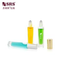 China GB1-6ML Round Transparent Molded Glass Roll On Essential Oil Bottle Leak Proof for sale