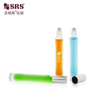 China GB1-8ML Cylinder Shape Glass Clear Roller Ball Bottle Applicator Packaging for sale