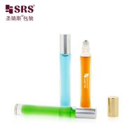 China GB1-8ML Cylinder Shape Glass Clear Roller Ball Bottle Applicator Packaging for sale