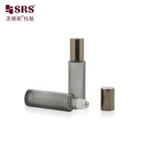 China 15ml Glass Roll on Bottle Portable Empty Essential Oil Bottle With Multiple Caps Option for sale