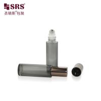 China 15ml Glass Roll on Bottle Portable Empty Essential Oil Bottle With Multiple Caps Option for sale