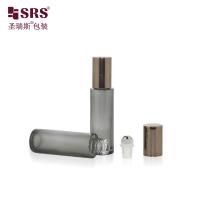 China 15ml Glass Roll on Bottle Portable Empty Essential Oil Bottle With Multiple Caps Option for sale