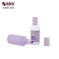 China BLPF 5ml 10ml 15ml 20ml 30ml 50ml 100ml Paint Purple Frosted Glass Roller Bottle for sale
