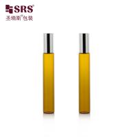 China 10ml Tubular Glass Roll‑On Bottle 15mm Diameter Empty Cosmetic Roller Vial for Essential Oil Perfume for sale