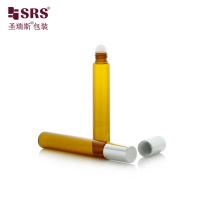China 10ml Tubular Glass Roll‑On Bottle 15mm Diameter Empty Cosmetic Roller Vial for Essential Oil Perfume for sale