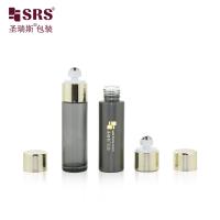 China 15ml Clear Glass Roll on Bottle on off Lock Cap Empty Cosmetic Container for Perfume Lip Treatment Oil for sale