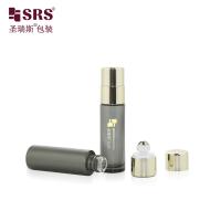 China 15ml Clear Glass Roll on Bottle on off Lock Cap Empty Cosmetic Container for Perfume Lip Treatment Oil for sale