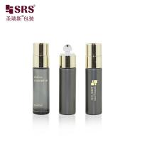 China 15ml Clear Glass Roll on Bottle on off Lock Cap Empty Cosmetic Container for Perfume Lip Treatment Oil for sale
