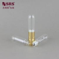 China 5ml+5ml Round Head 2 In 1 Dual Tube Glass Roll On Bottle Double-ended Roller Bottle For Cuticle Oil Essential Oil for sale
