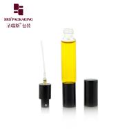 China 10ml Tubular Glass Bottle One End Roll‑On One End Spray Empty Cosmetic Vial for Essential Oil Perfume for sale