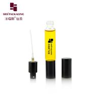 China 10ml Tubular Glass Bottle One End Roll‑On One End Spray Empty Cosmetic Vial for Essential Oil Perfume for sale