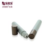 China 15ml PP Roll on Bottle With Steel Ball and Aluminum Cap for Eye Serum Deodorant Cosmetic Packaging for sale