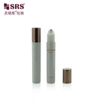 China 15ml PP Roll on Bottle With Steel Ball and Aluminum Cap for Eye Serum Deodorant Cosmetic Packaging for sale