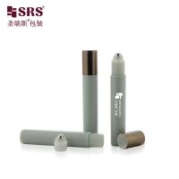 China 15ml PP Roll on Bottle With Steel Ball and Aluminum Cap for Eye Serum Deodorant Cosmetic Packaging for sale