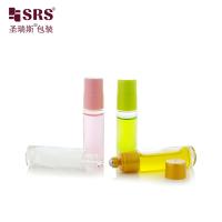 China 15ml Molded Glass Switchable Roll‑On Bottle Empty Cosmetic Roller Vial for sale