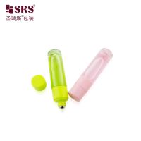 China 15ml Molded Glass Switchable Roll‑On Bottle Empty Cosmetic Roller Vial for sale