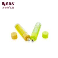 China 15ml Molded Glass Switchable Roll‑On Bottle Empty Cosmetic Roller Vial for sale