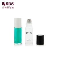 China 30ml/50ml Large Capacity Molded Glass Roll‑On Bottle Empty Cosmetic Roller Vial for Body Oil Perfume for sale