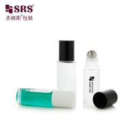 China 30ml/50ml Large Capacity Molded Glass Roll‑On Bottle Empty Cosmetic Roller Vial for Body Oil Perfume for sale