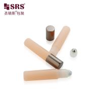 China Leak Proof Plastic Roll on Bottle 10ml Steel Ball Aluminum Lid for Aromatherapy Essential Oil Packaging for sale