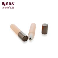 China Leak Proof Plastic Roll on Bottle 10ml Steel Ball Aluminum Lid for Aromatherapy Essential Oil Packaging for sale