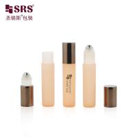 China Leak Proof Plastic Roll on Bottle 10ml Steel Ball Aluminum Lid for Aromatherapy Essential Oil Packaging for sale