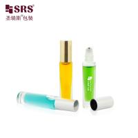 China Premium Thick Bottom Glass Roll on Bottle 6ml Steel Ball Roller Bottle for Essential Oil Perfume for sale