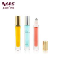 China Custom Print Glass Roller Bottle GB1 8ml Thick Base Roll on Bottle for Travel Skincare Liquid Packaging for sale