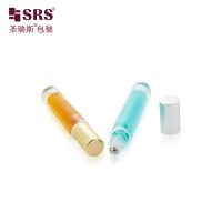 China Custom Print Glass Roller Bottle GB1 8ml Thick Base Roll on Bottle for Travel Skincare Liquid Packaging for sale