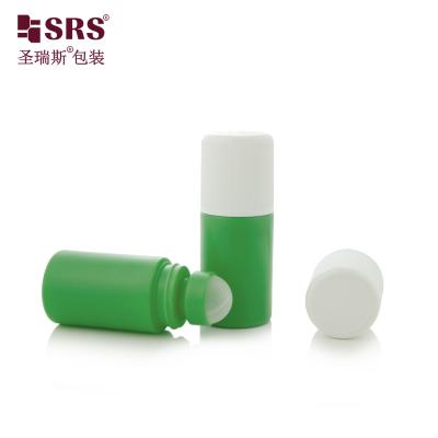 China 60ml Cylindrical Roll On Bottle, Plastic Deodorant Roller Bottle With Double Layer Child Resistant Cap for sale