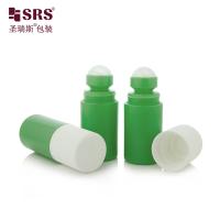 China 60ml Cylindrical Roll On Bottle, Plastic Deodorant Roller Bottle With Double Layer Child Resistant Cap for sale